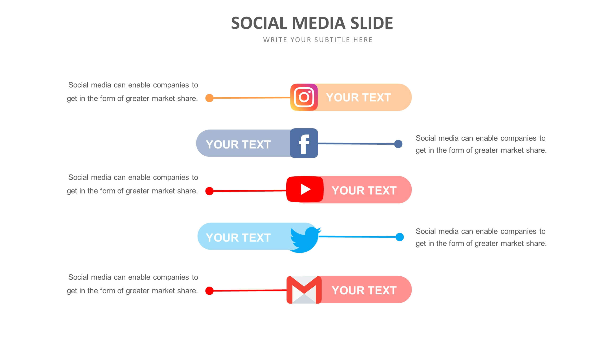 Slide Templates: Social Media Slide
