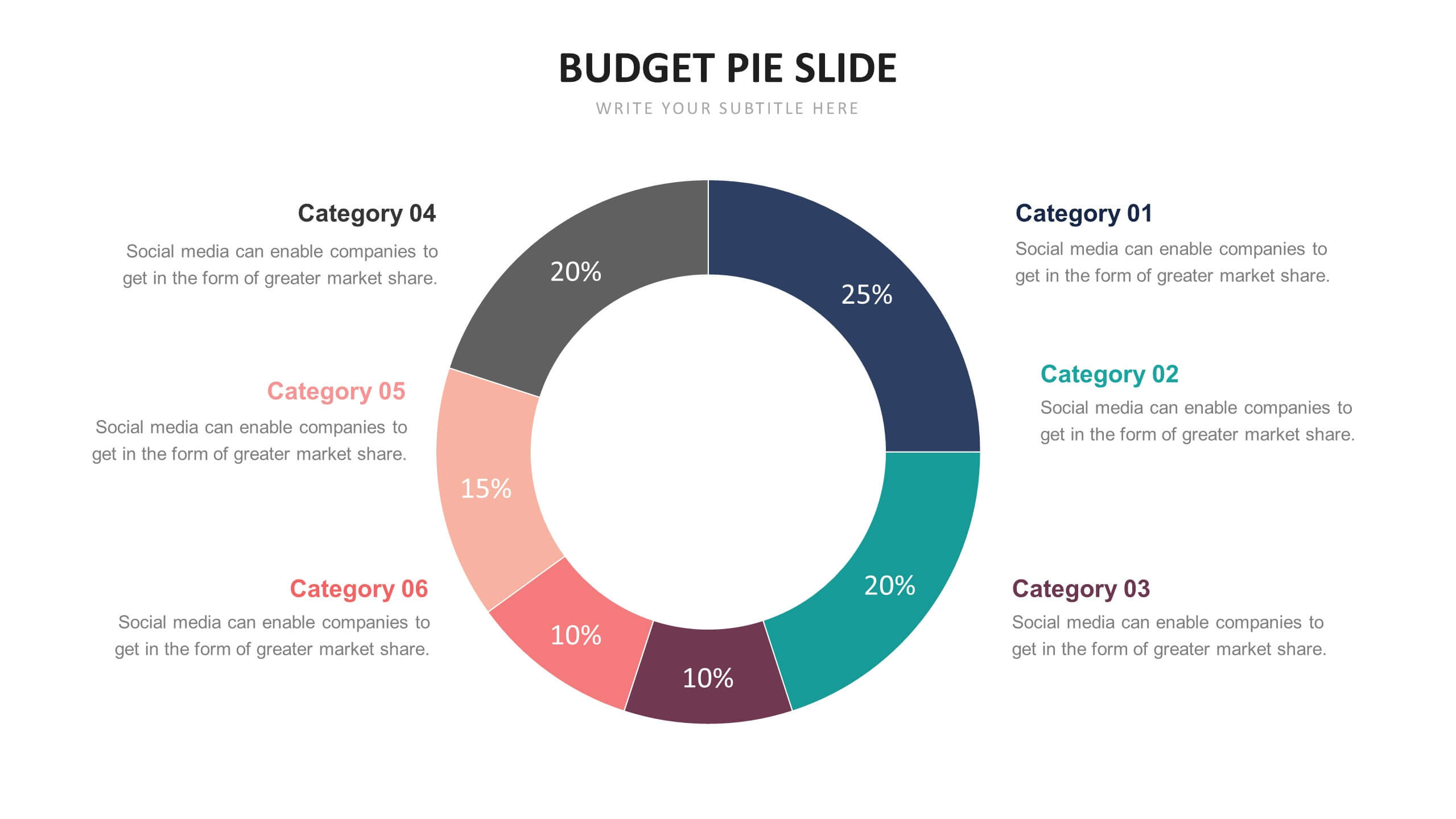 Slide Templates Budget Slide