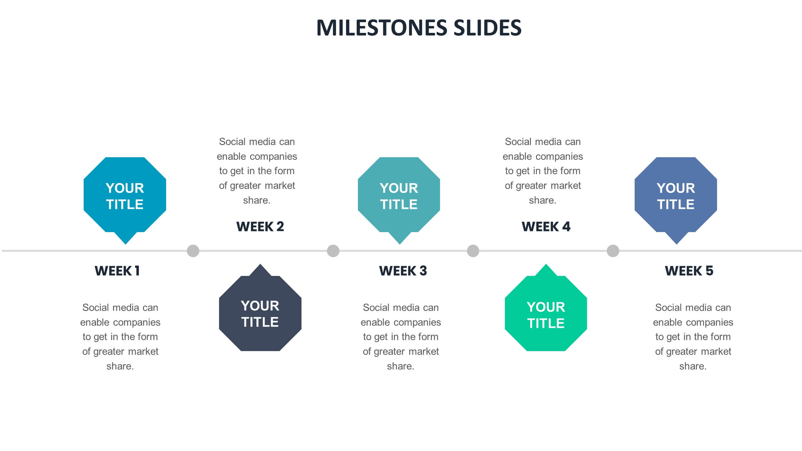 Slide Templates: Milestones Slide