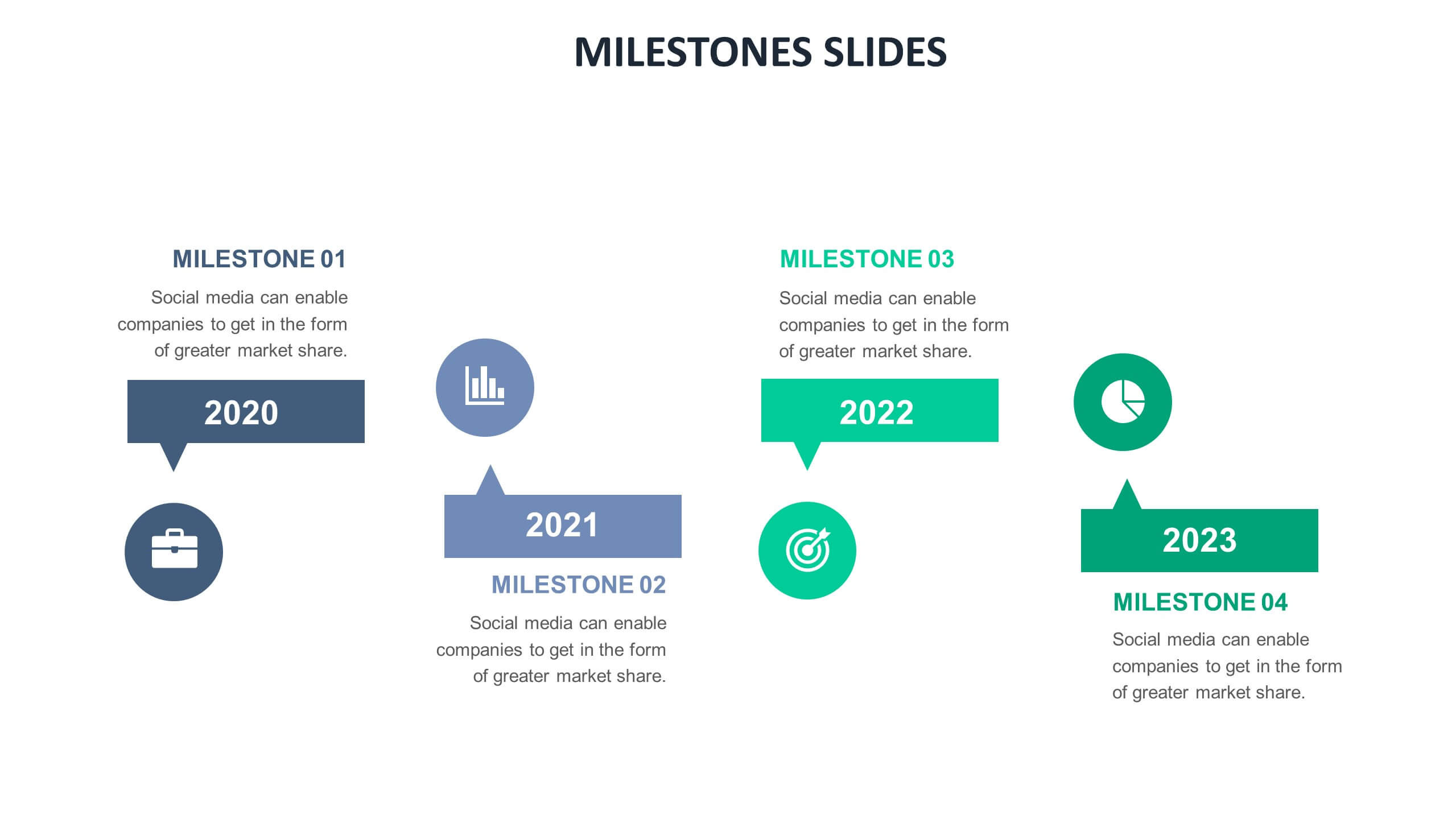 Slide Templates: Milestones Slide