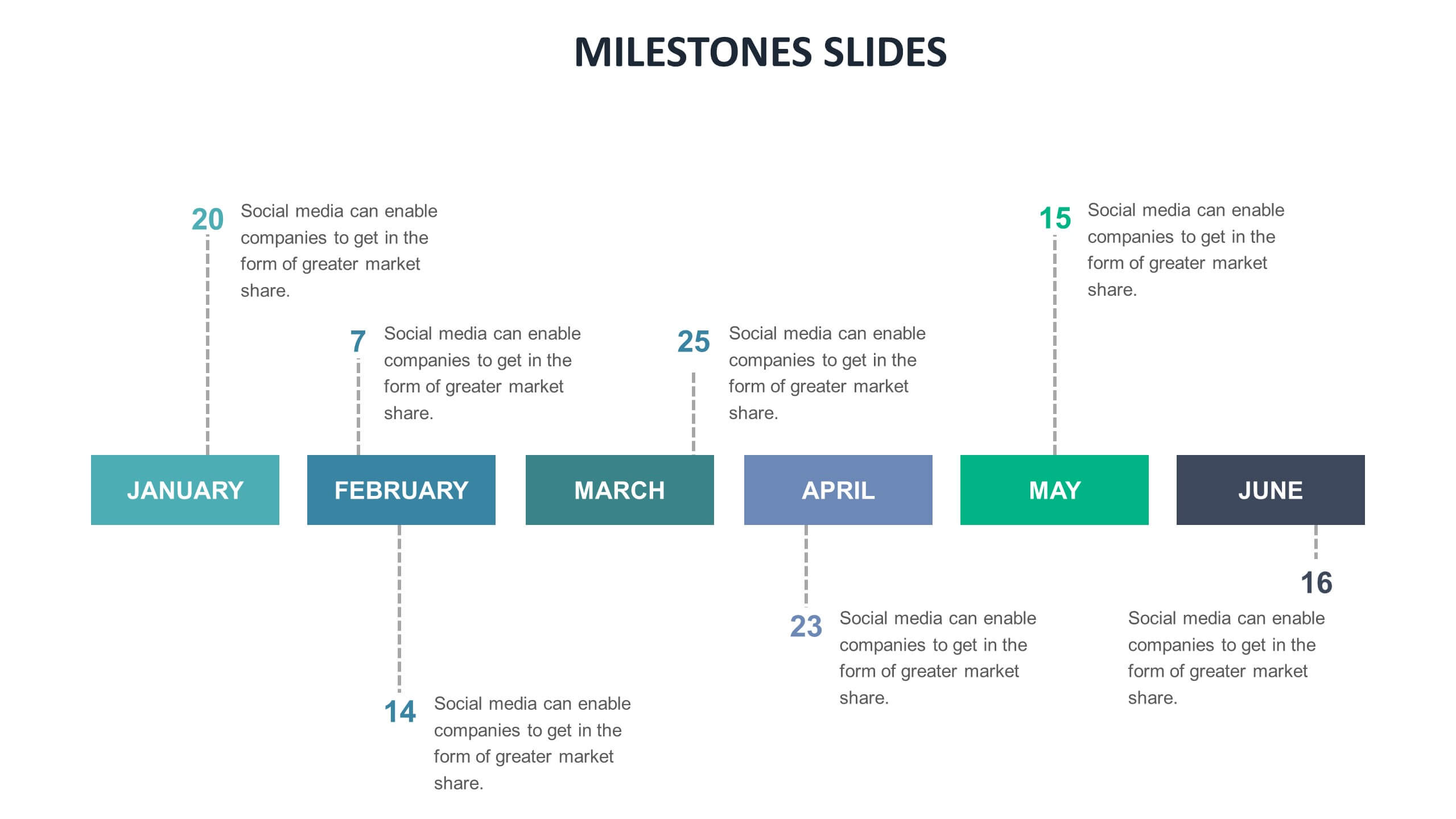 Slide Templates: Milestones Slide