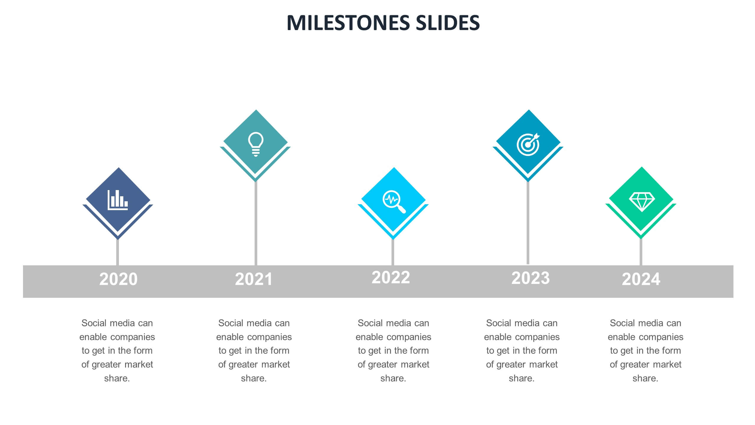 Slide Templates: Milestones Slide