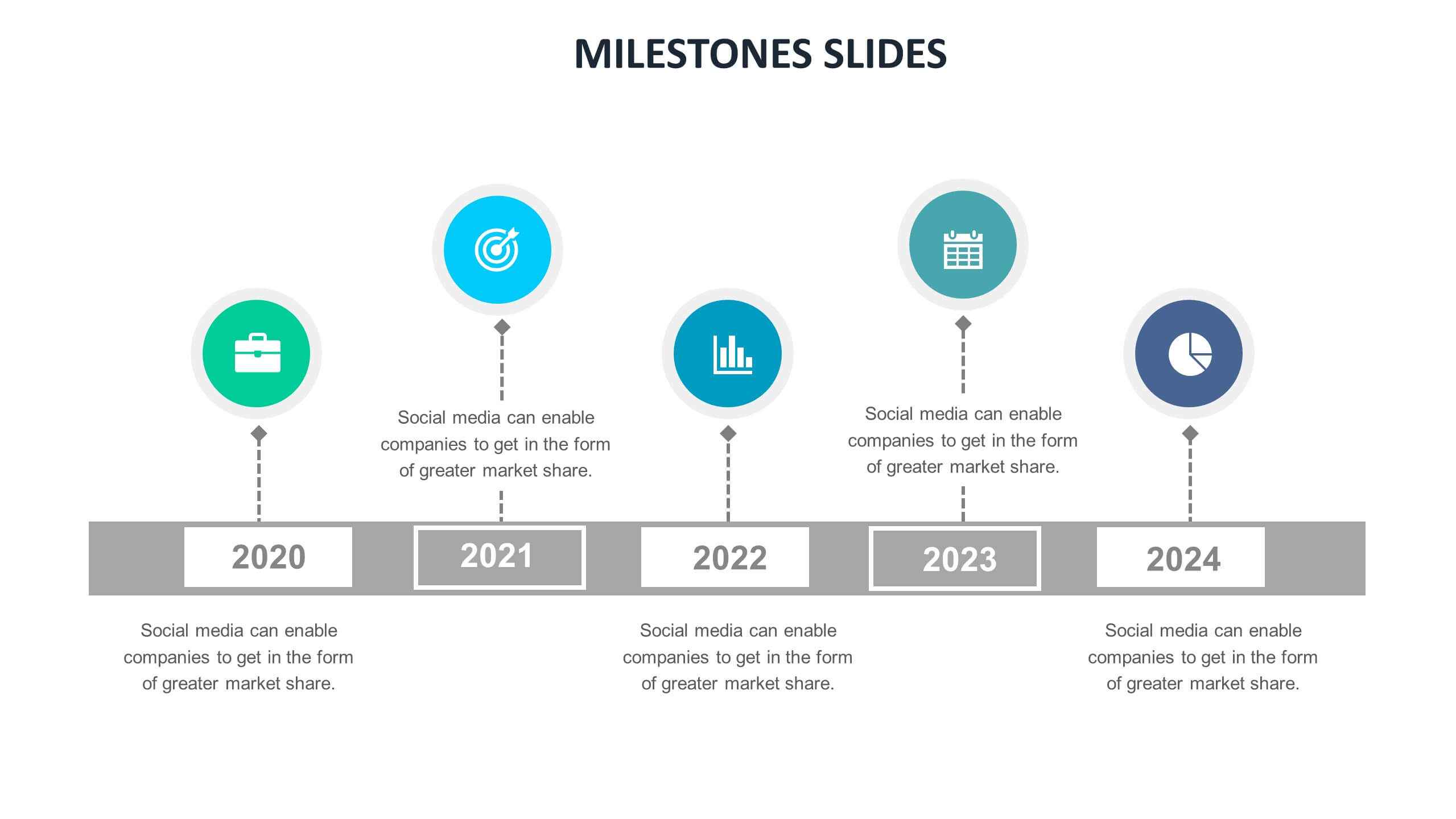 Slide Templates: Milestones Slide