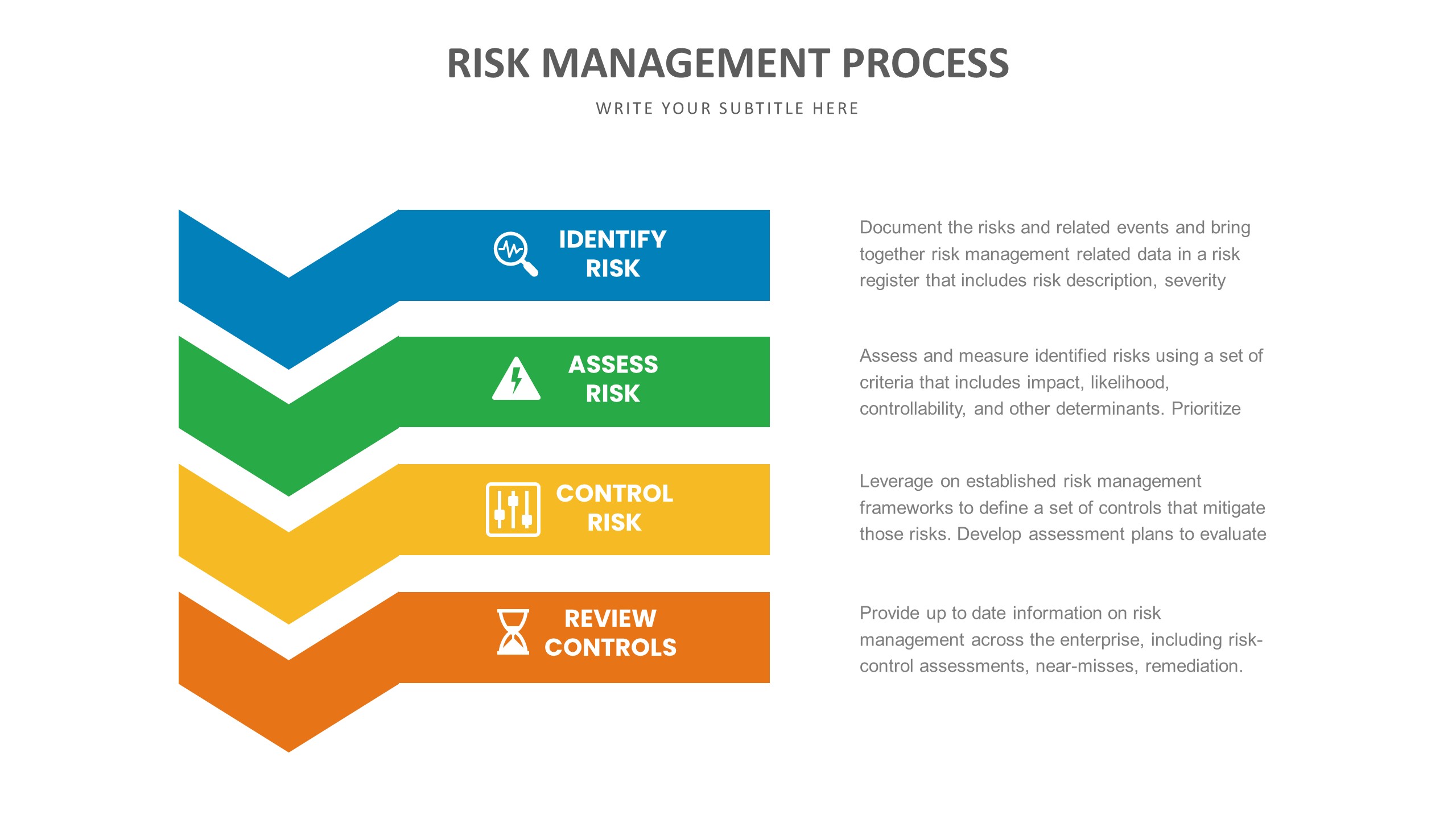 Slide Templates Risk Management Slide