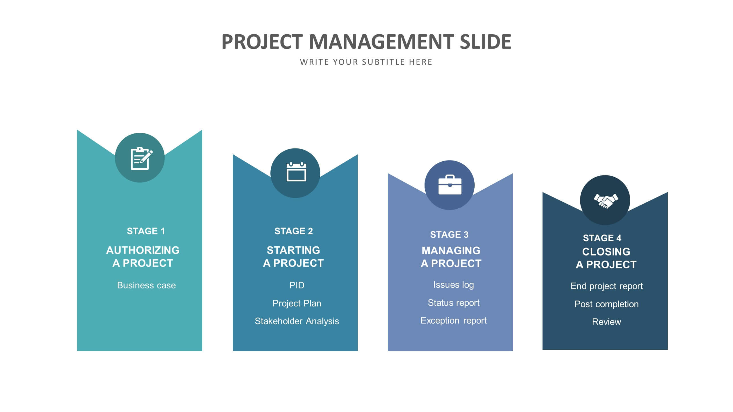 Slide Templates Project Management Slide
