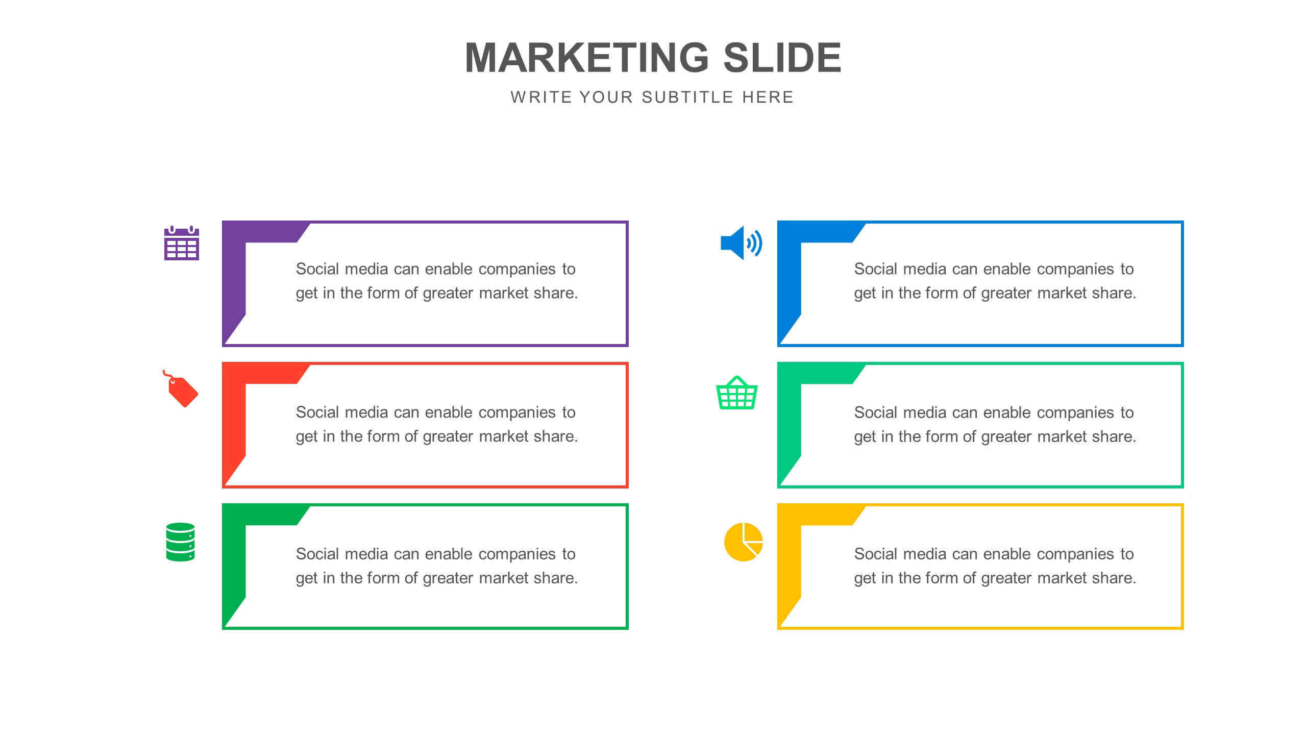 Slide Templates: Marketing Slide