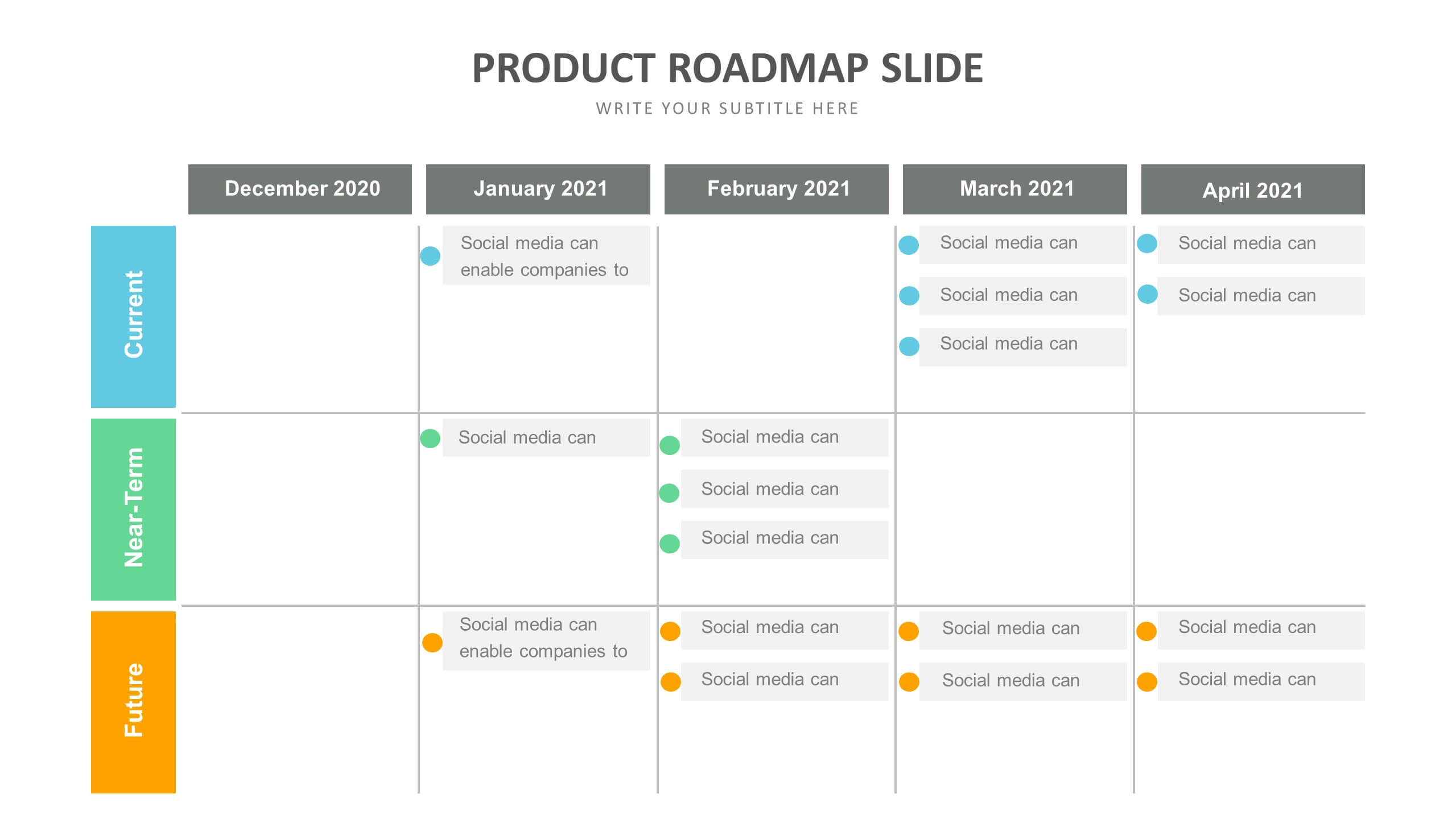 Slide Templates: Product Roadmap Slide