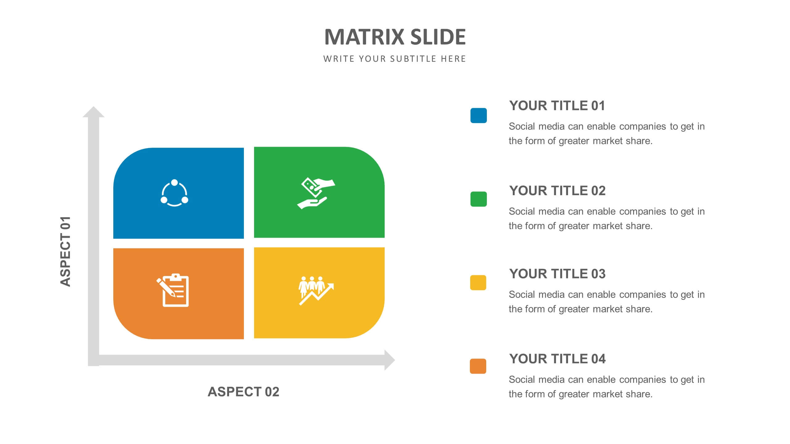 Slide Templates: Matrix Slide