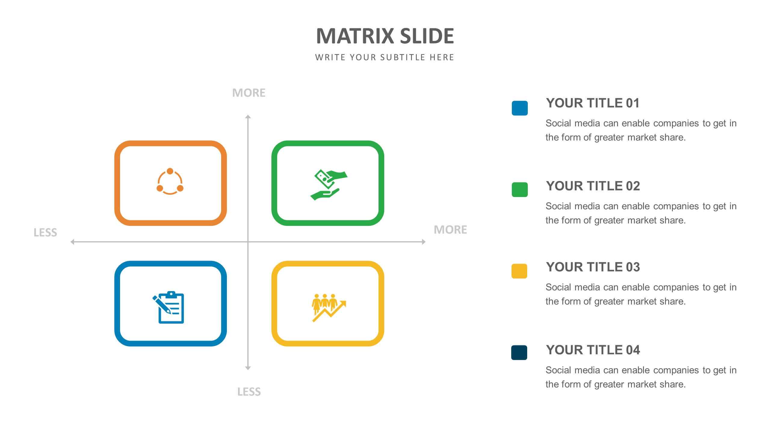 Slide Templates: Matrix Slide
